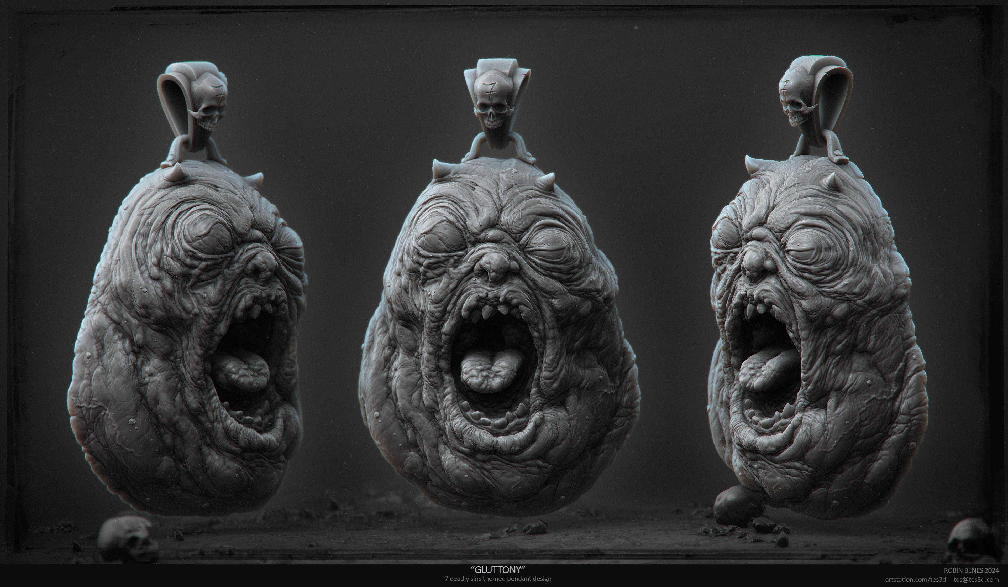 robin benes - 7 deadly sins - Gluttony (pendant design)