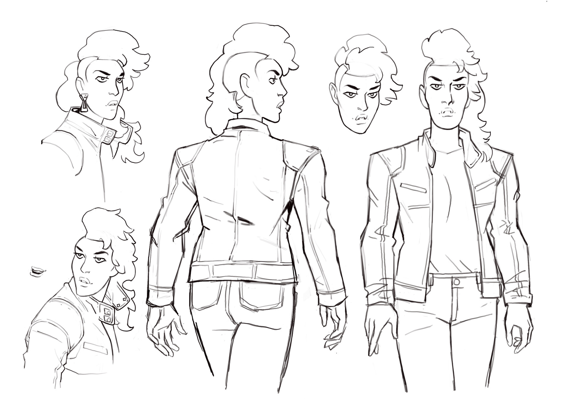 ArtStation - Detective Line Sketch