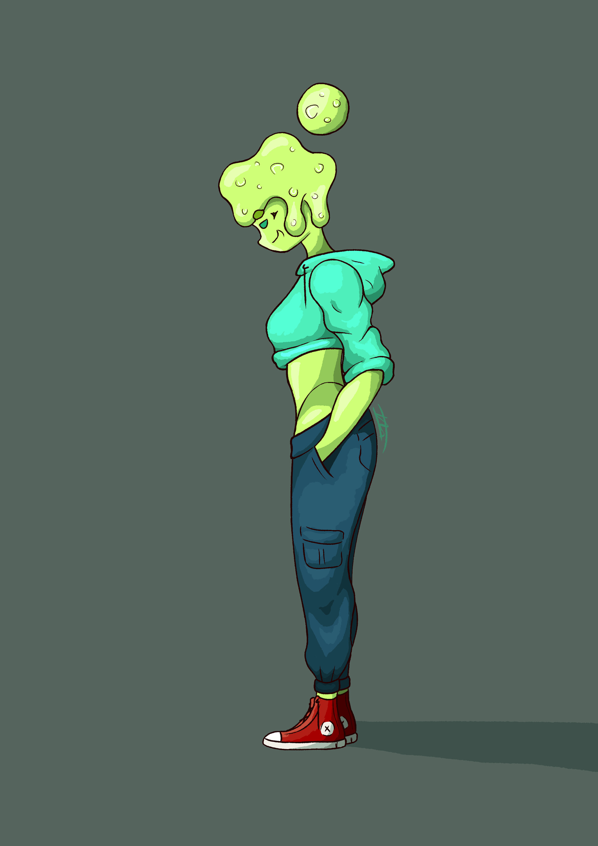 Artstation Slime Girl