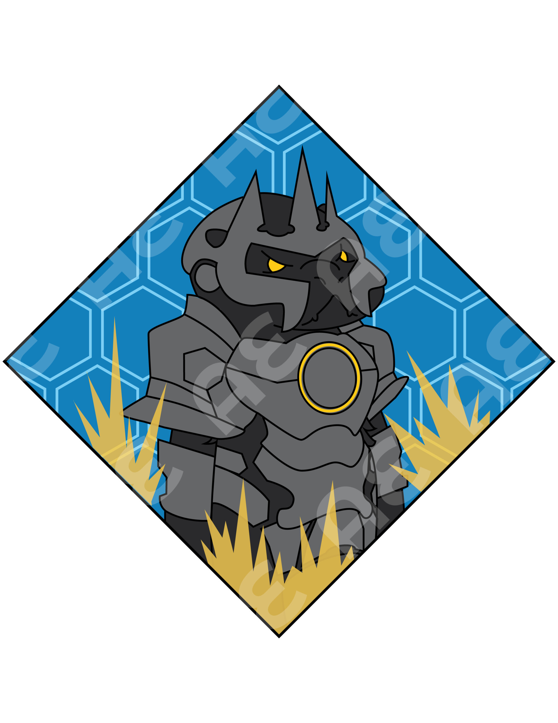 ArtStation - Otters Esport Reinhardt T-Shirt Design