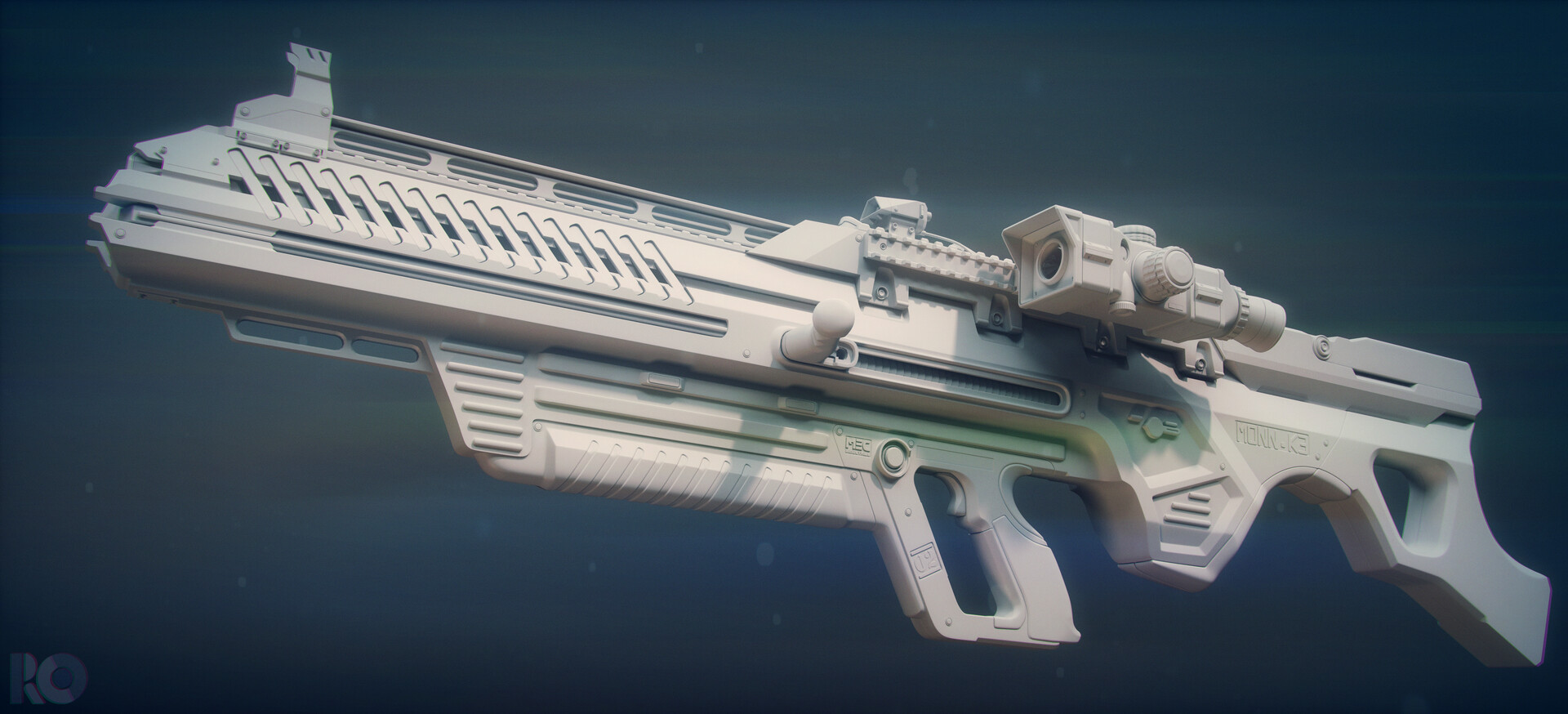 Rogelio Olguin - Lady Eboshi : Gun Beauty Renders