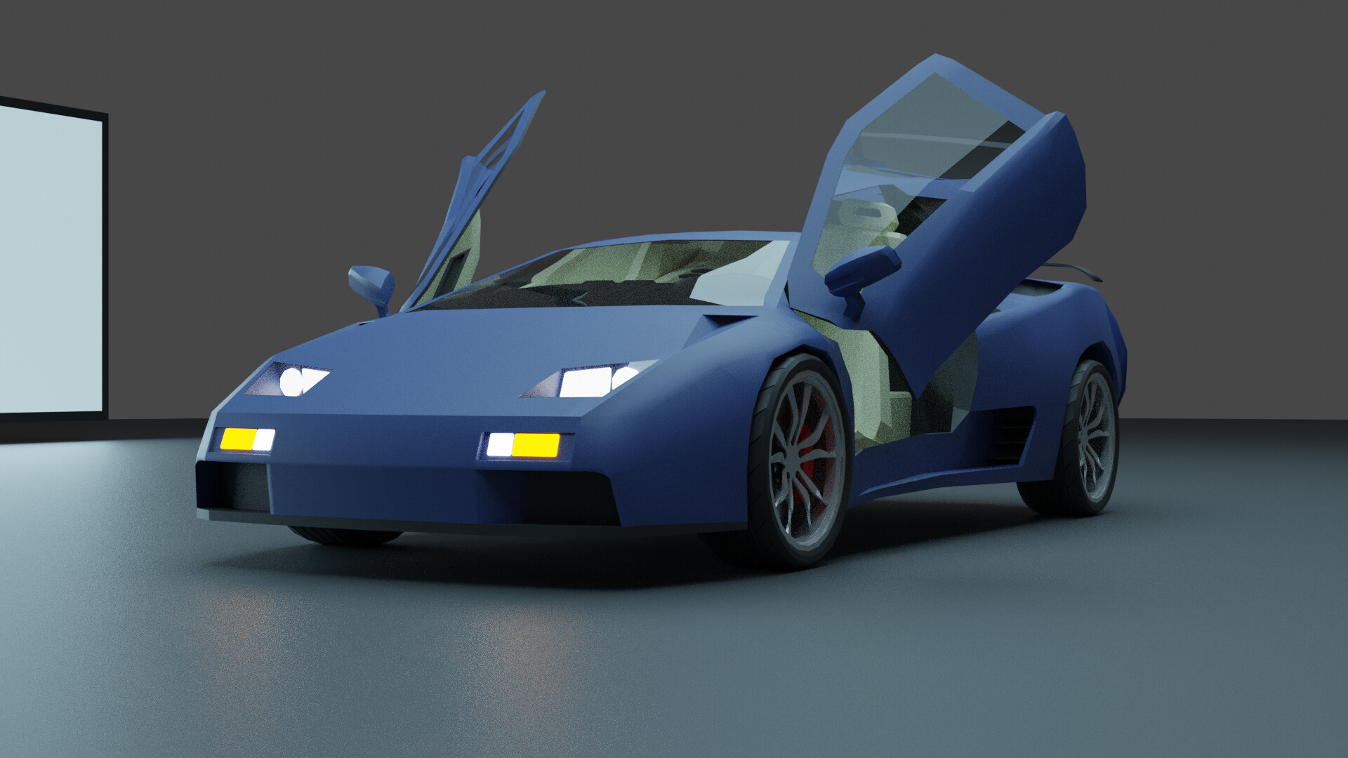 ArtStation - Lamborghini Diablo Low Poly