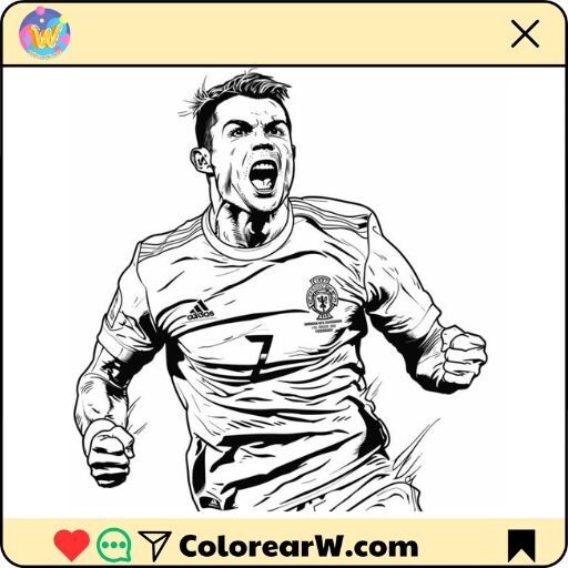Dibujos Para Colorear De Cristiano Ronaldo Cristiano Ronaldo Páginas