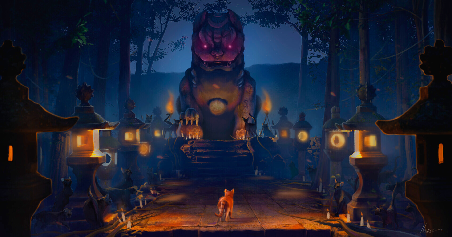 ArtStation - Cat ritual