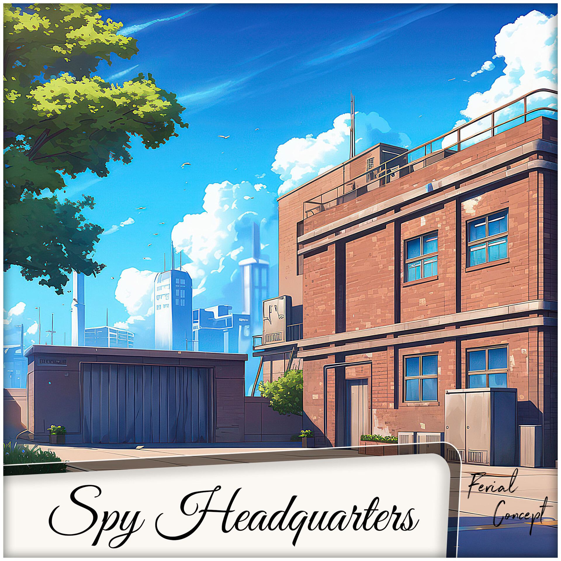 ArtStation - 🔹220 Spy Headquarters - Anime Concept Reference Image Pack ...
