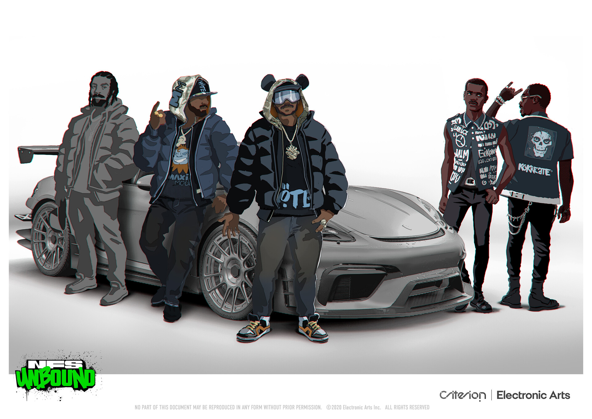 Ross Dearsley - NFS Unbound - Stylised racer character designs