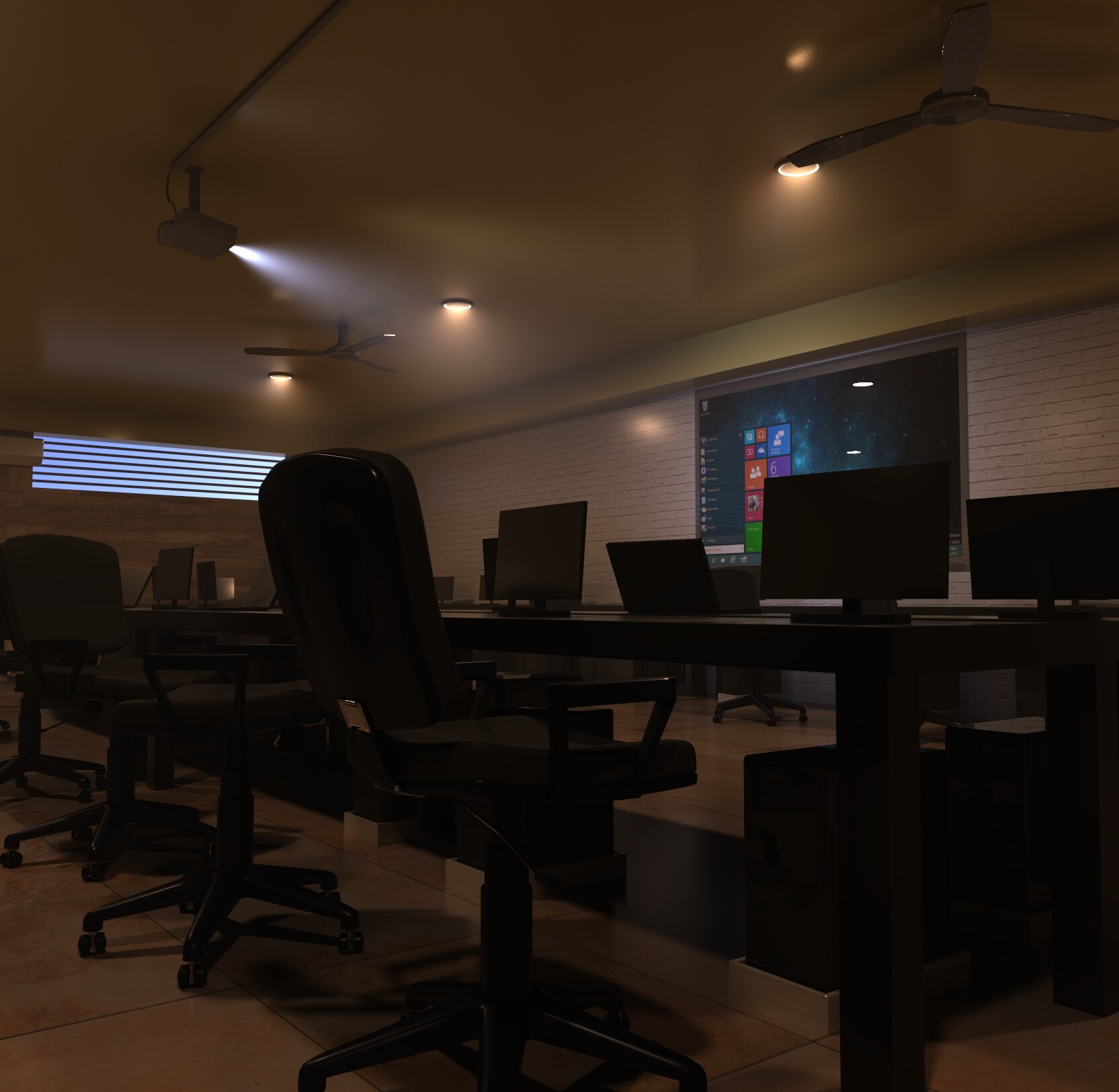 ArtStation - 3D Class Room Interior