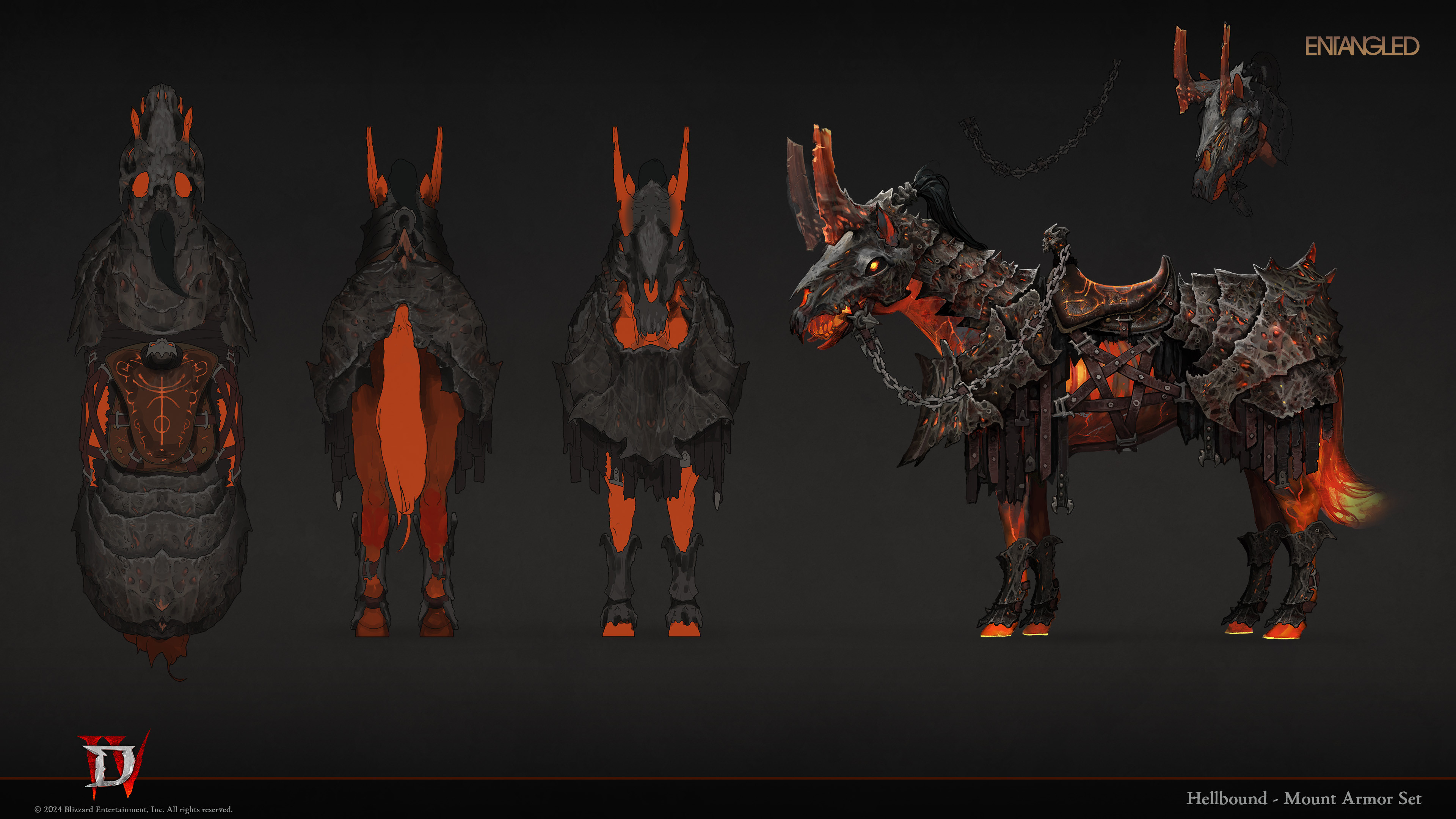 ENTANGLED Studio - Diablo IV | Mount Armor Set Full Pipeline