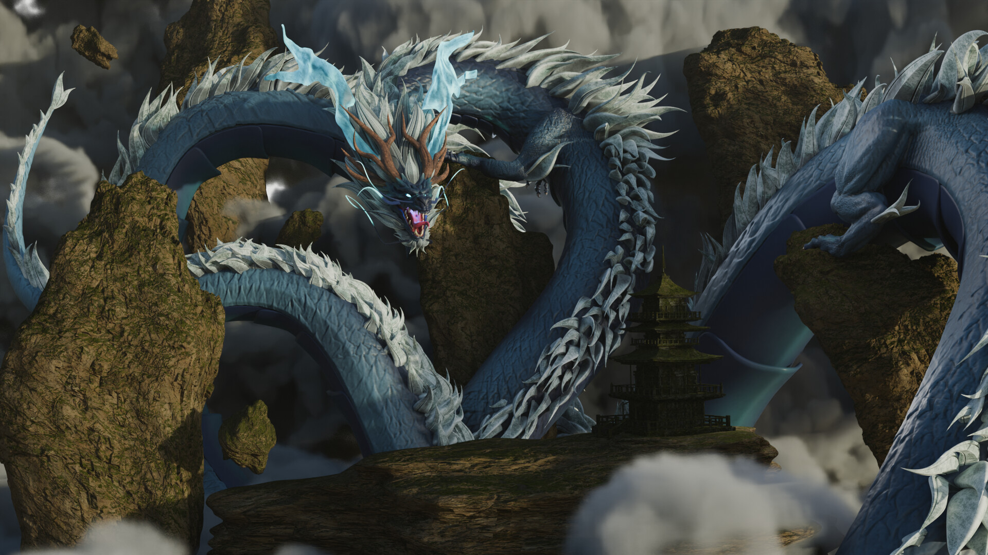 ArtStation - 3D Chinese dragon (Loong) sculpt