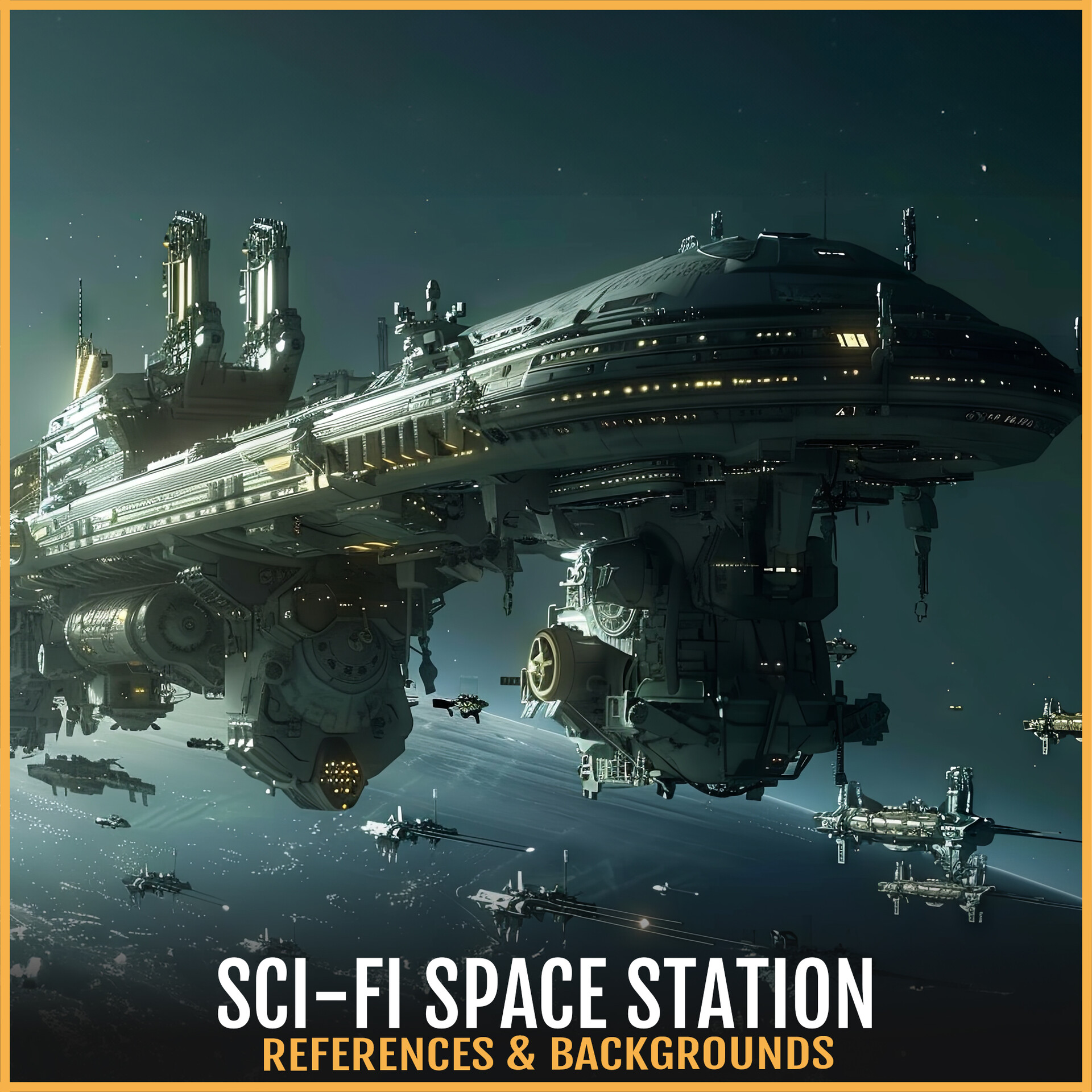 ArtStation - 505 SCI-FI SPACE STATION
