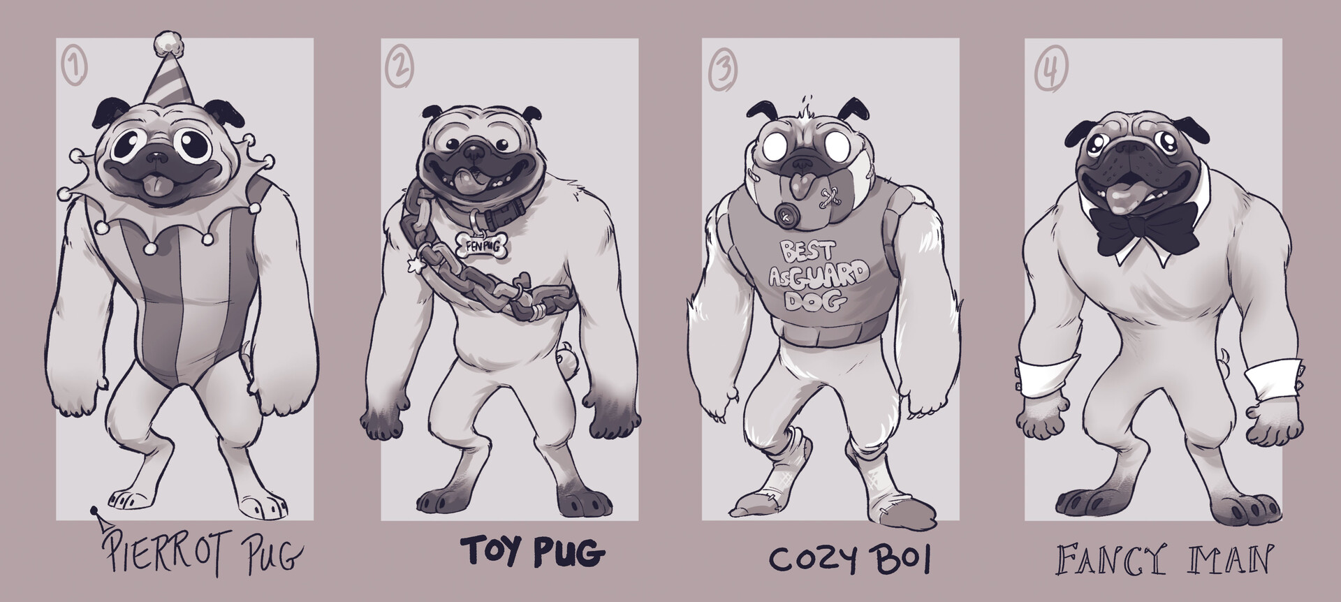 Pug Furry Art Jus' A Lil' Pug — Weasyl