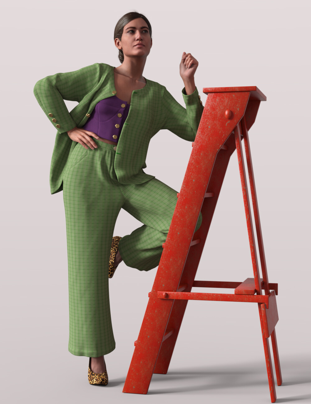 ArtStation - dForce Timeless Elegance Ensemble Outfit for Genesis 9, 8 ...