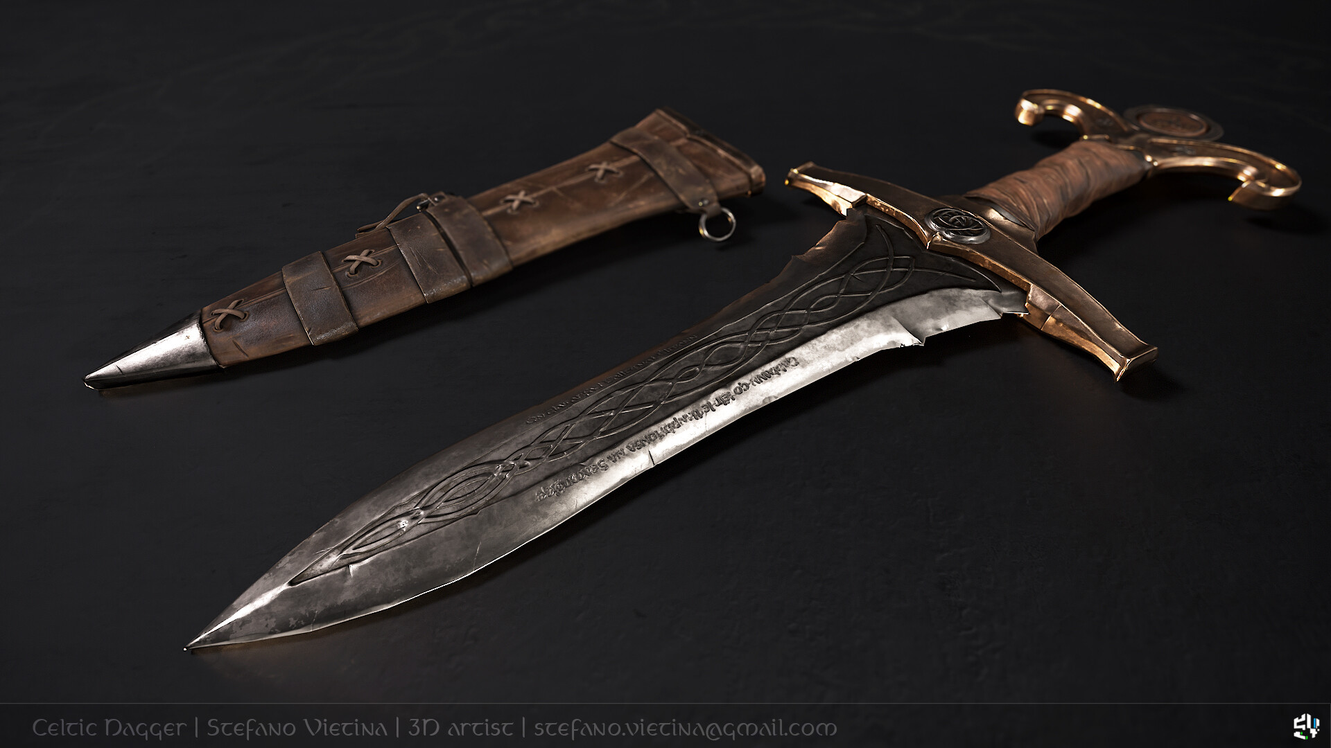 Stefano Vietina - Celtic Dagger and Sheath