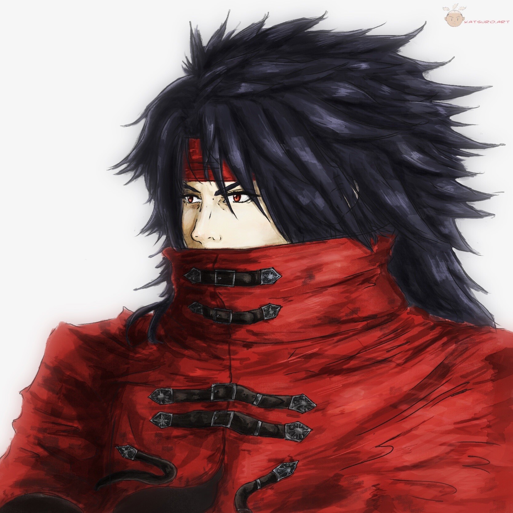 ArtStation - THE SHROUDED GUNMAN, BURDENED BY GUILT. (VINCENT VALENTINE ...