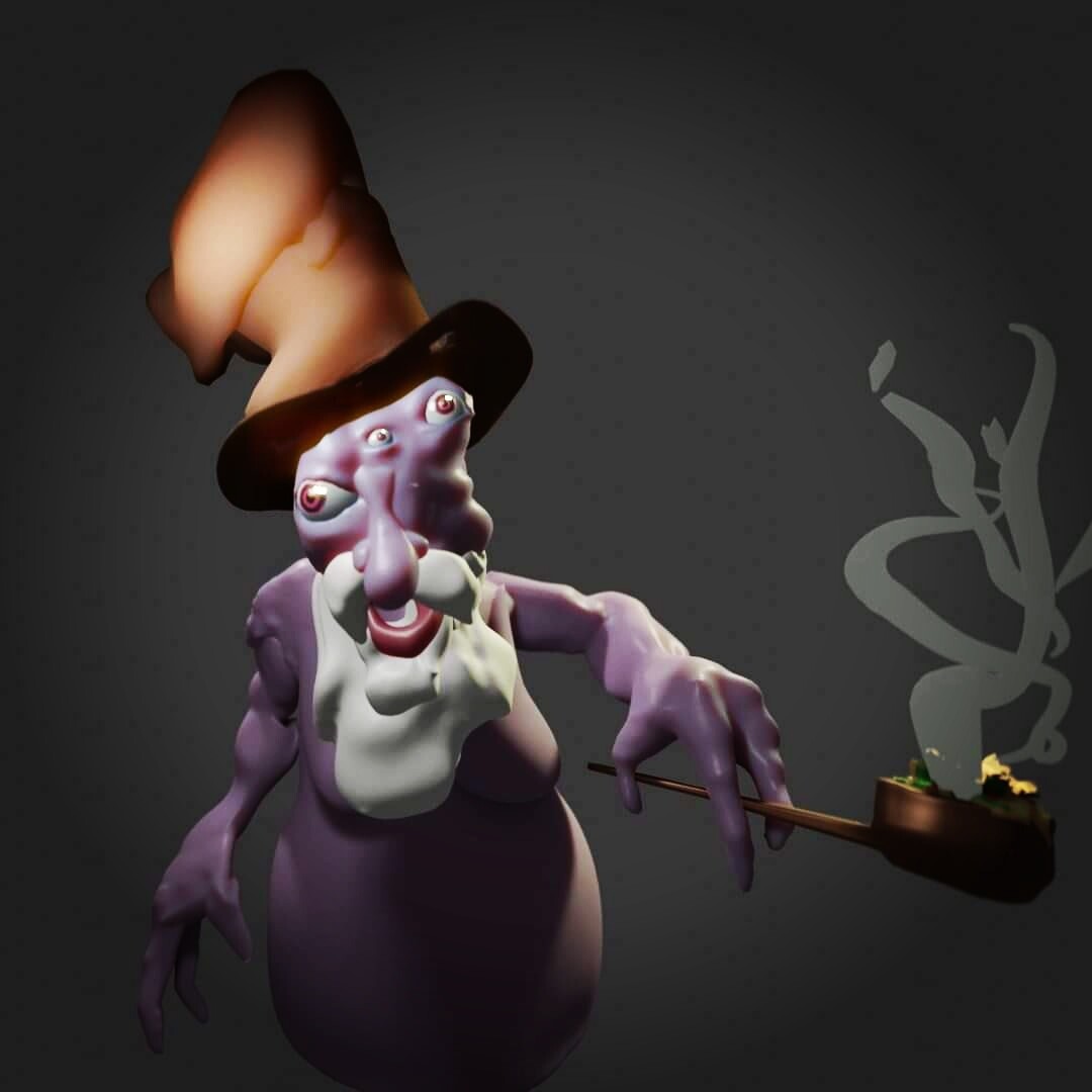 ArtStation - Alien Smoking Pipe 3D artwork