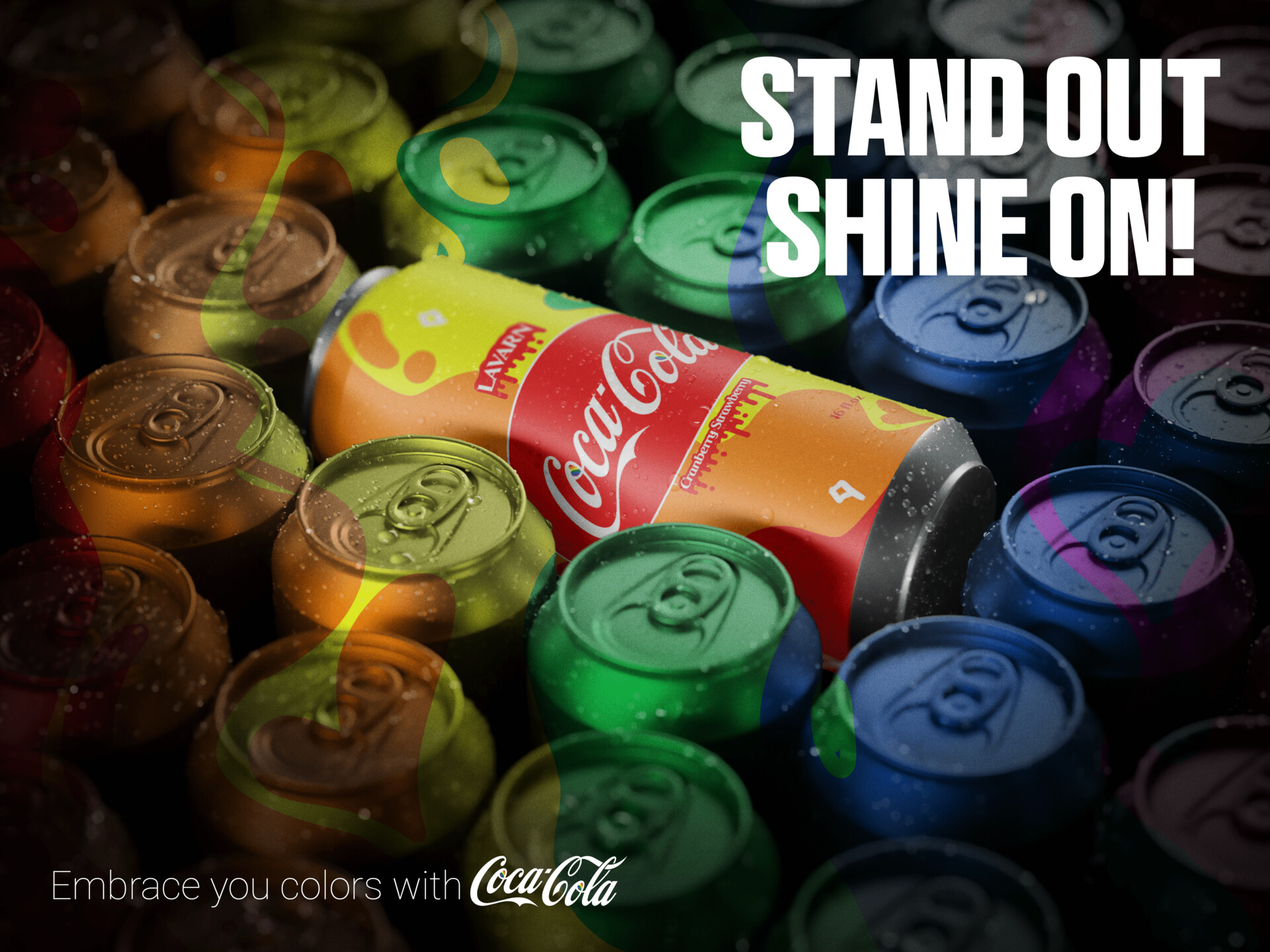 ArtStation - Poster Ad Coca-Cola (colored)