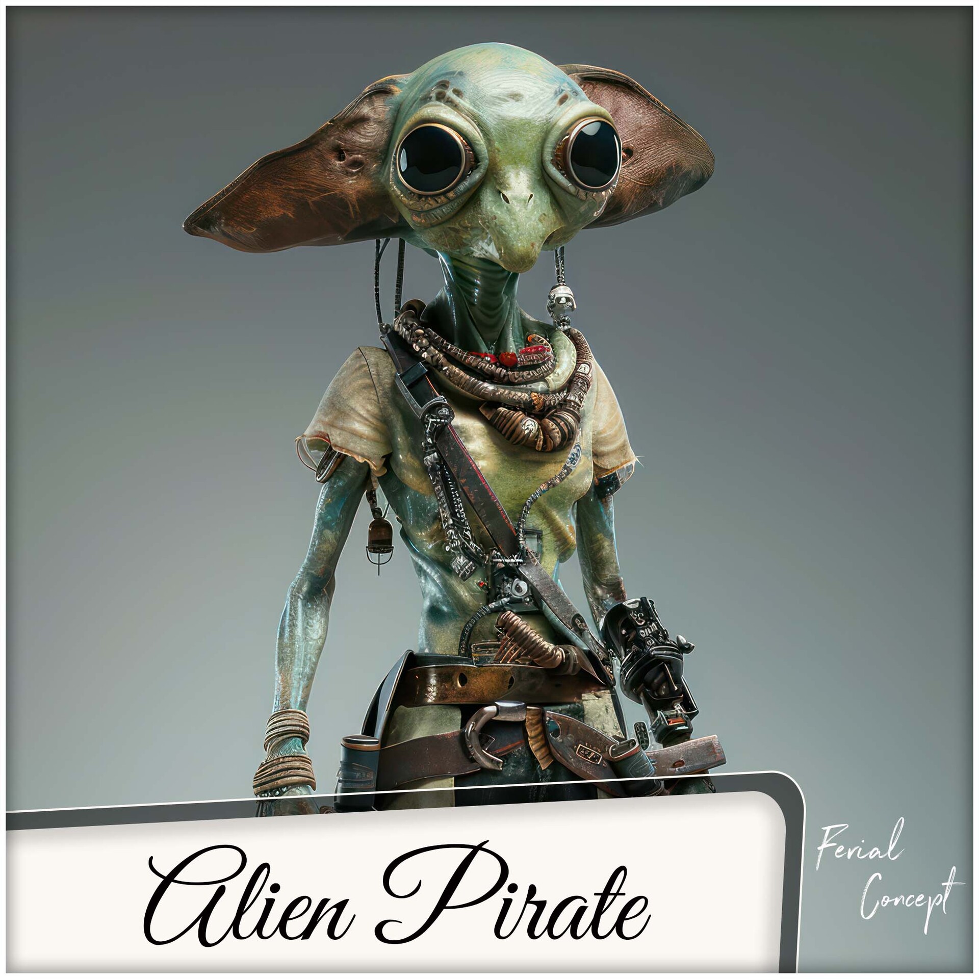 ArtStation - 🔹210 Alien Pirate Character Reference Image Pack v.26 |4K|