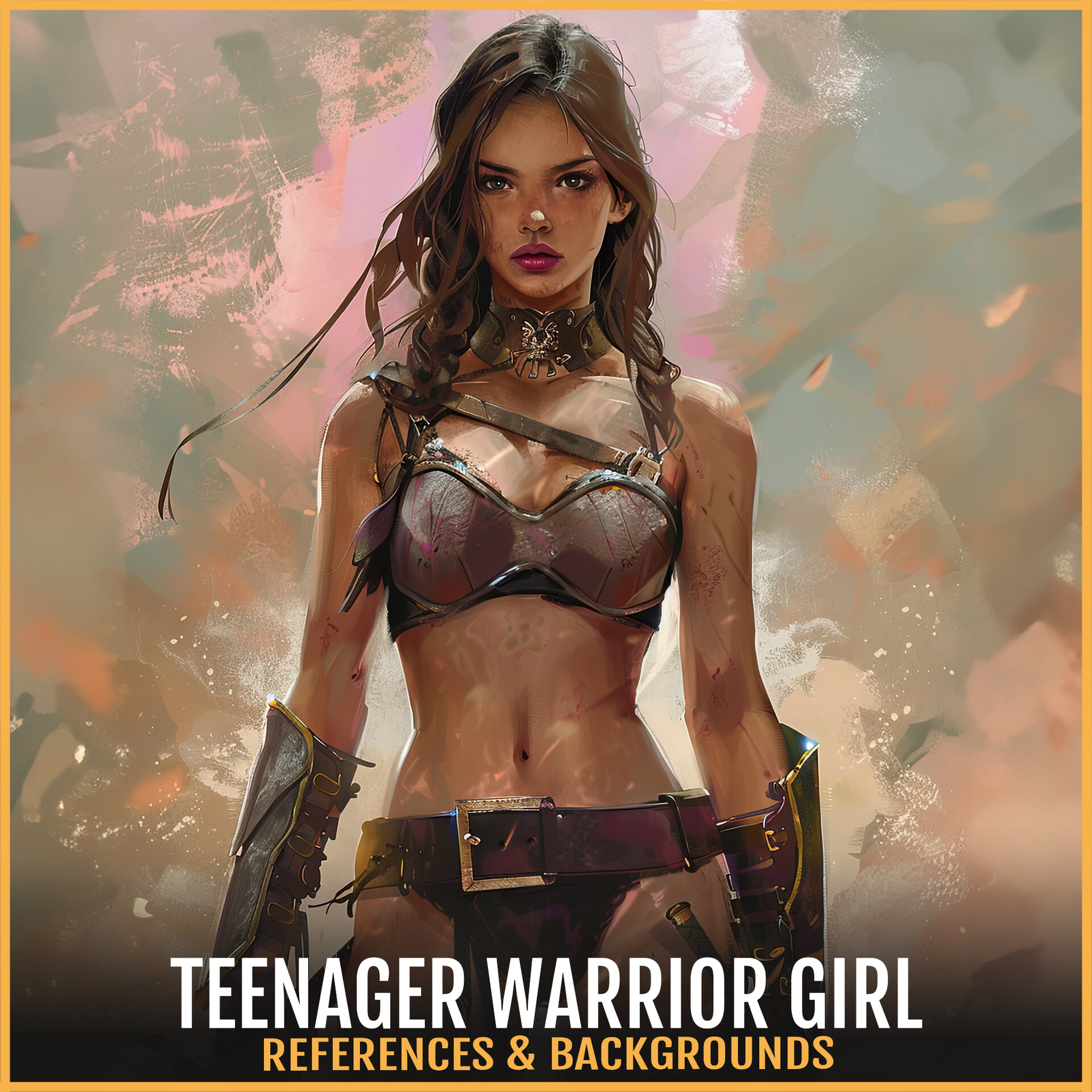 ArtStation - 303 STYLIZED TEENAGER WARRIOR GIRL