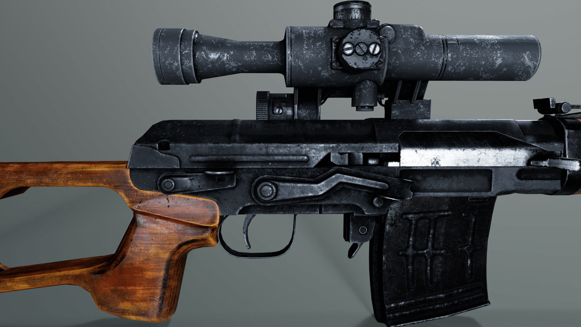 ArtStation - SVD - Dragunov Sniper Rifle