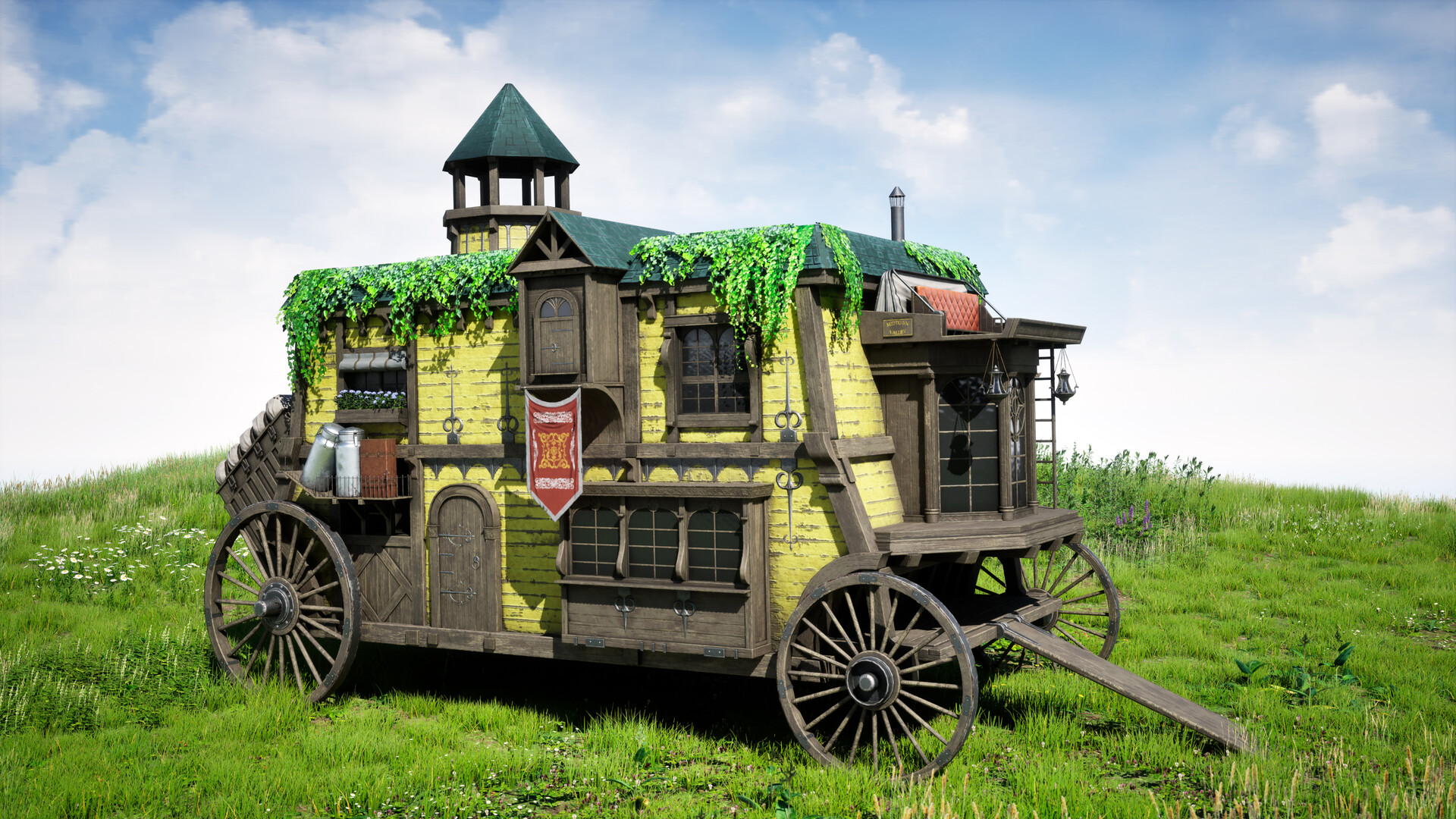 ArtStation - Fantasy Wagon 판타지풍 마차