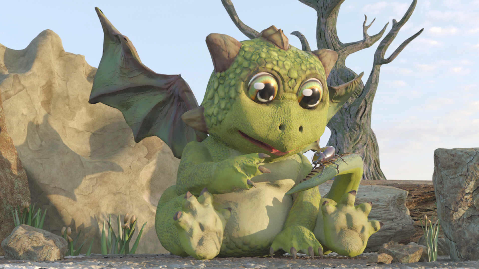 ArtStation - The little dragon