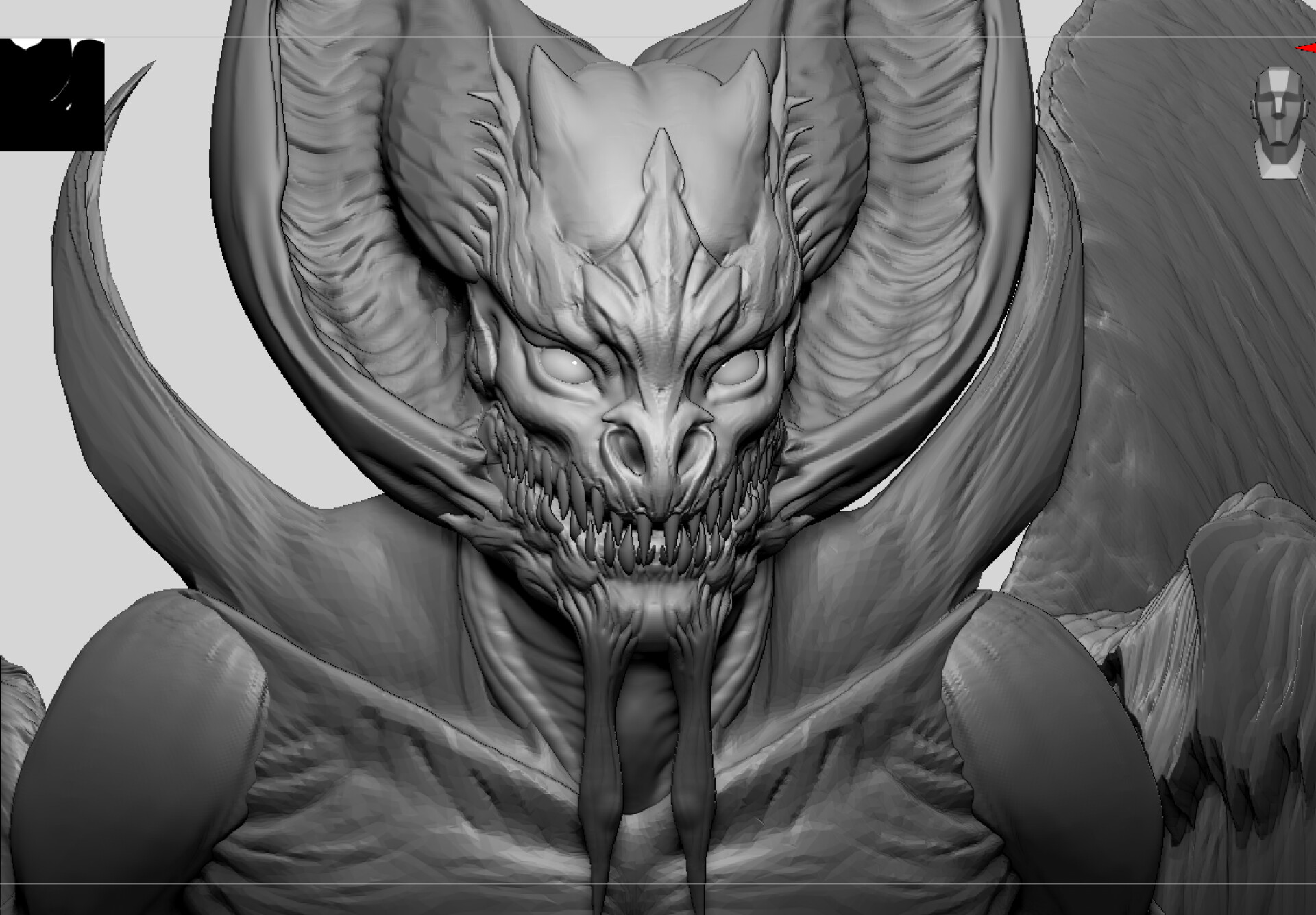ArtStation - Bat Monster Wip