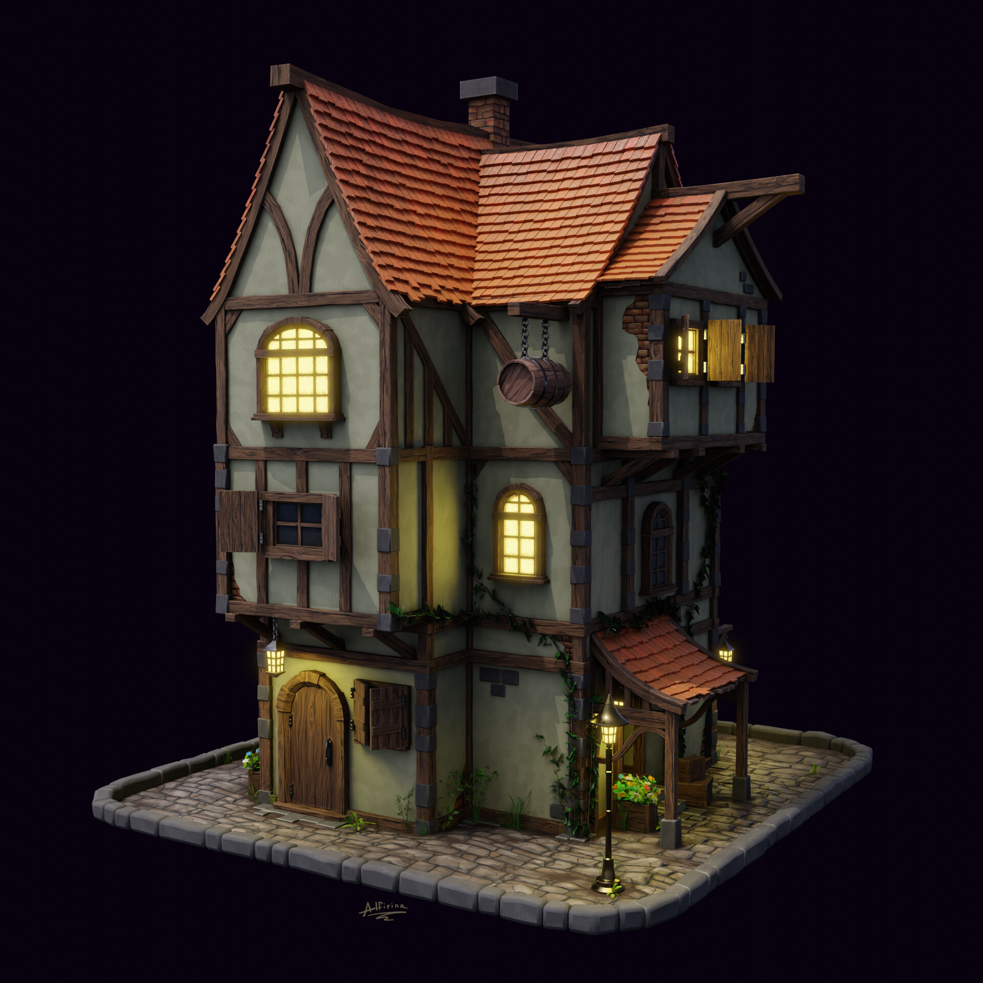 ArtStation - Old city house