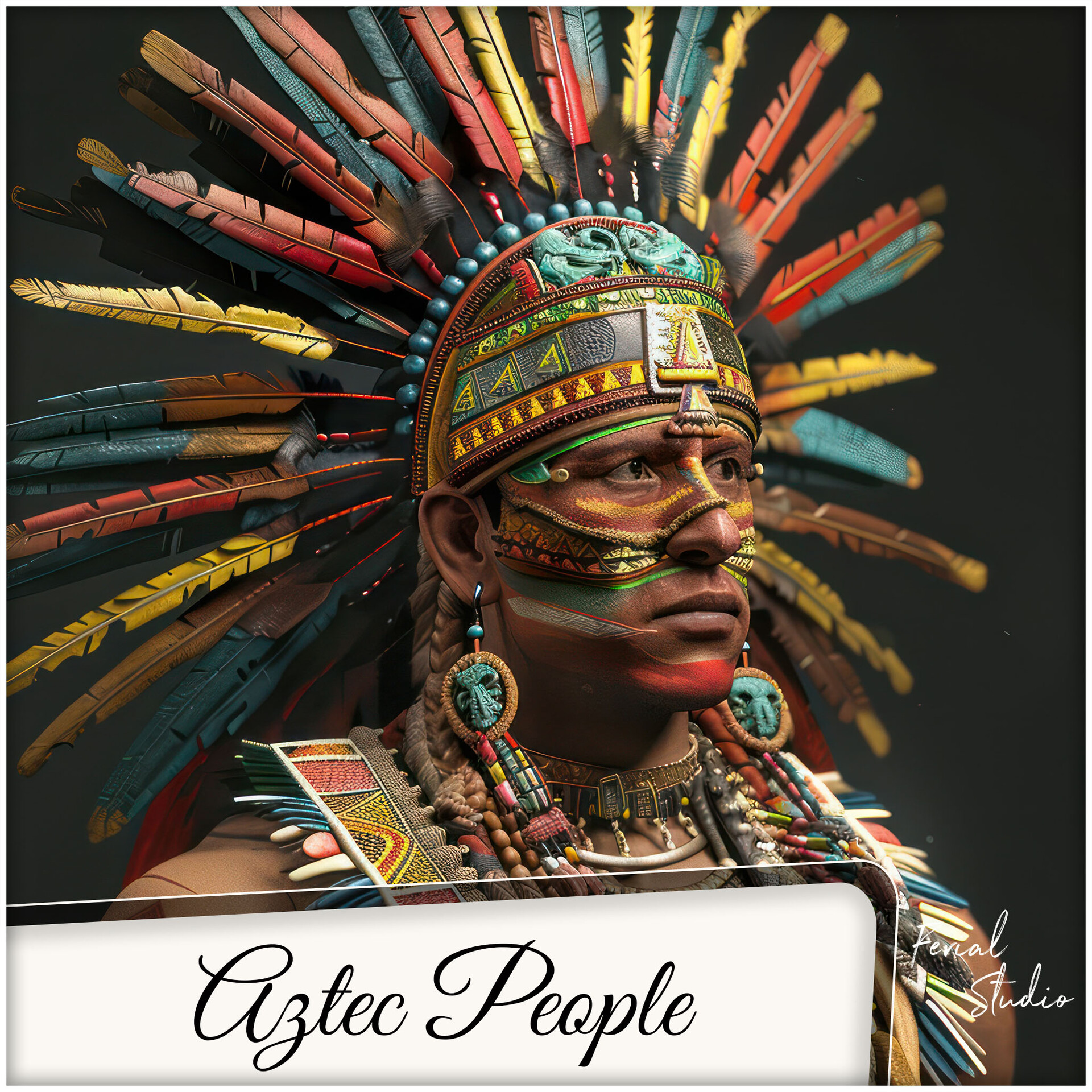 ArtStation - 🔹260 Aztec People Character Reference Image Pack v.29 |4K|