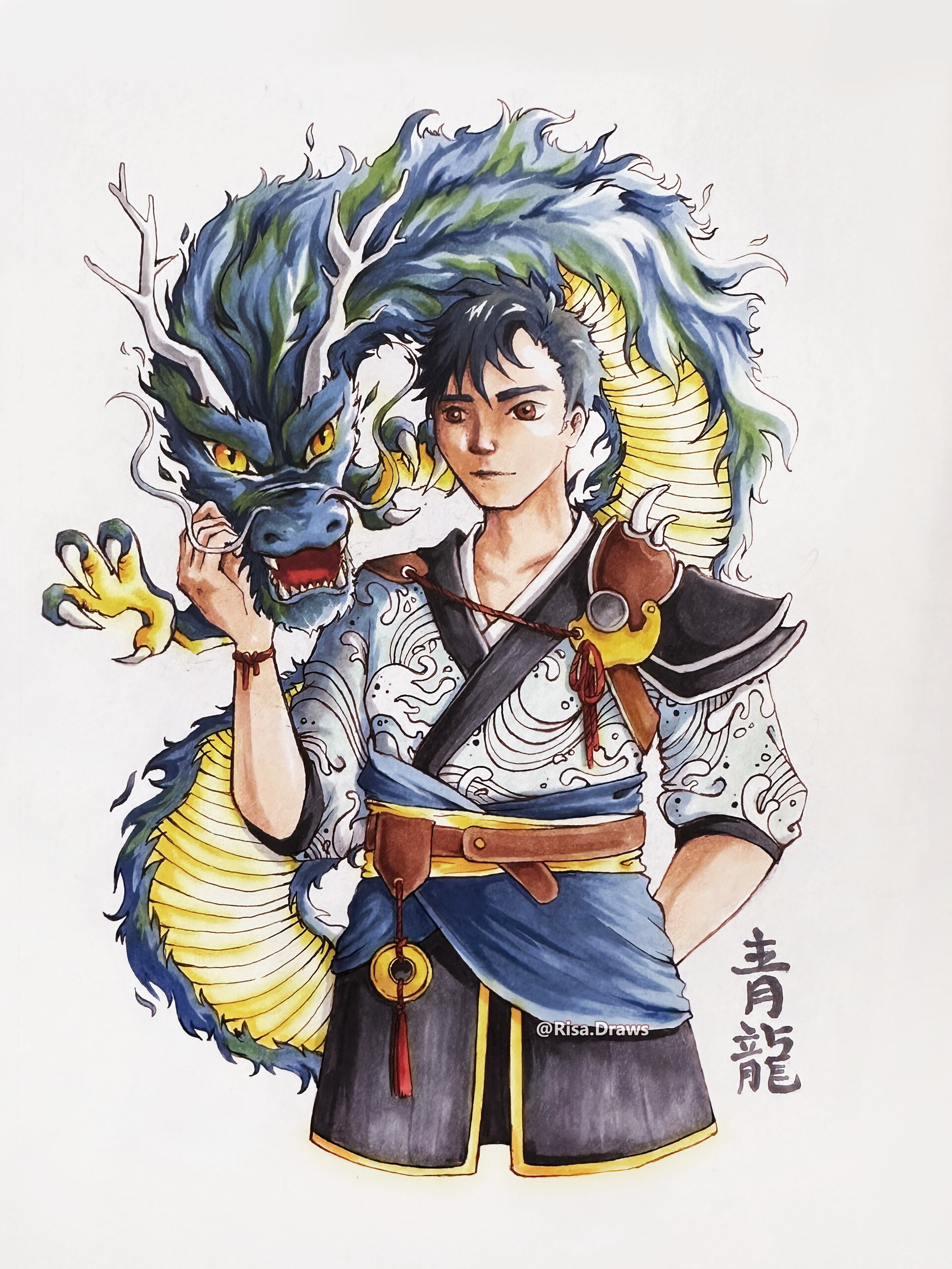 ArtStation - [Divine Beasts] Azure Dragon of the East