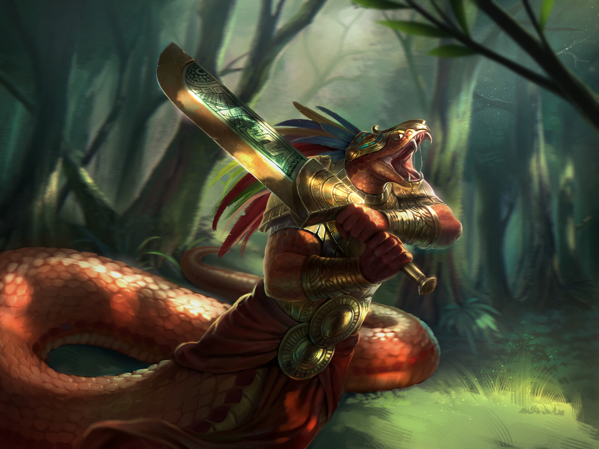 ArtStation - Yuan-ti - Commission