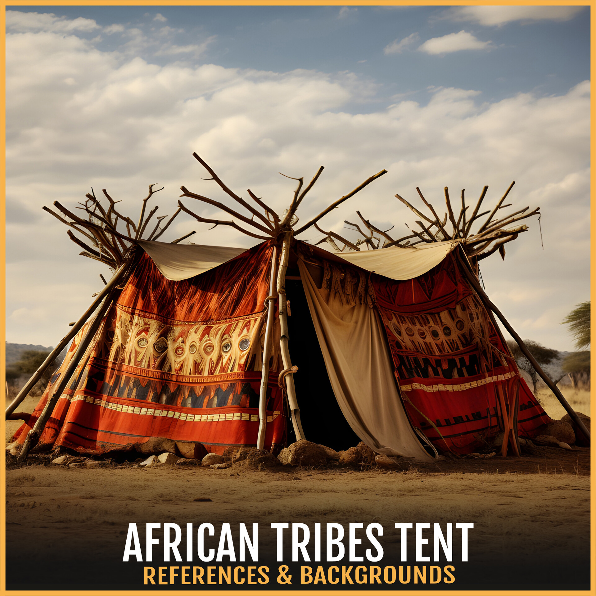 ArtStation - 303 African Tribes Tent