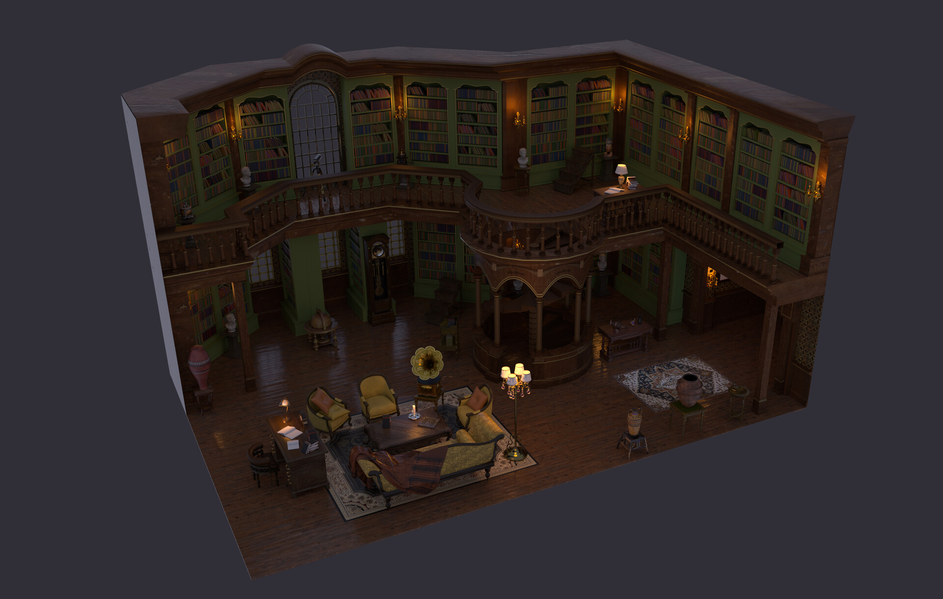 ArtStation - Duke's Library