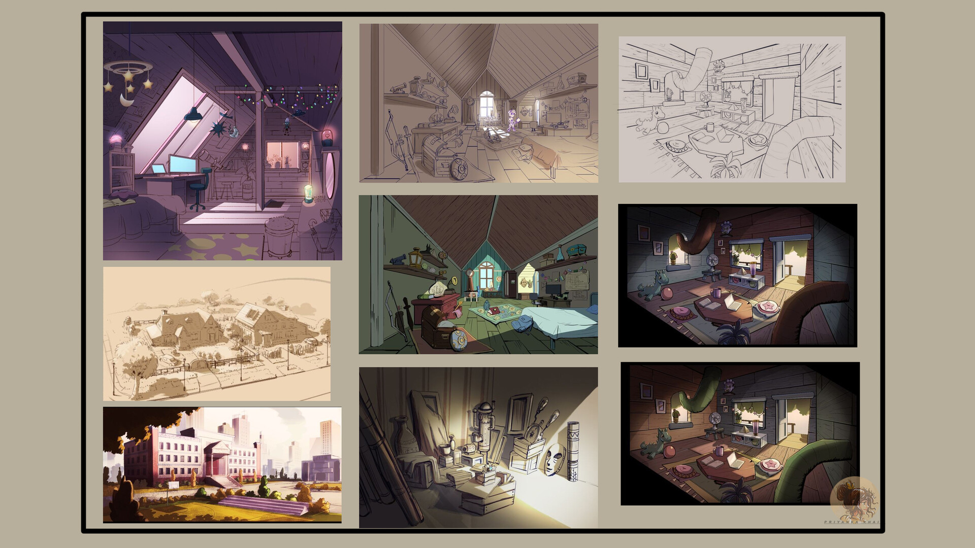 ArtStation - Design of new Style ,Location, concept Art ,color key for ...