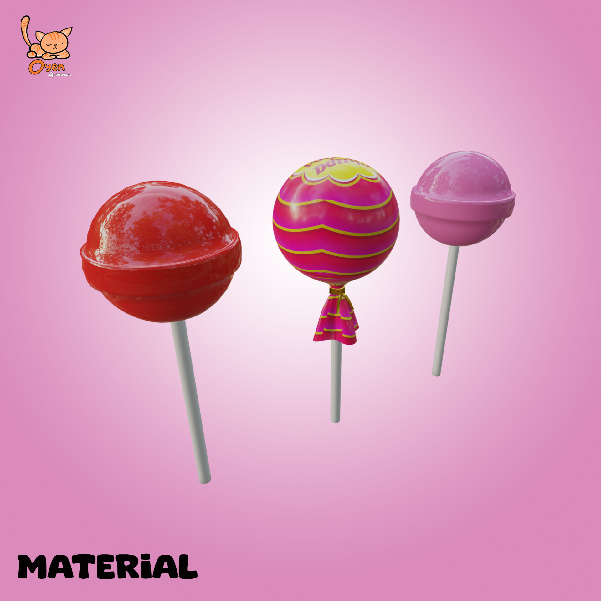 ArtStation - Chupa Chups Lolipop 3D Model