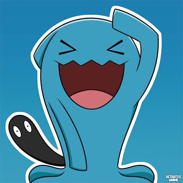 Retratosanime - Wobbuffet, Pokémon