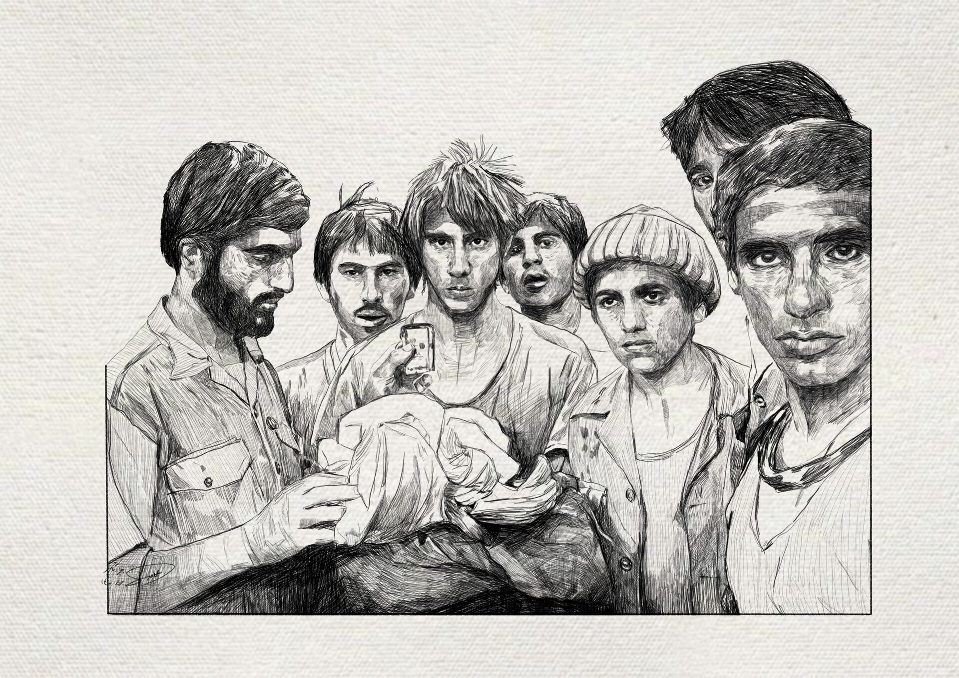 ArtStation - Iran war 80s characters