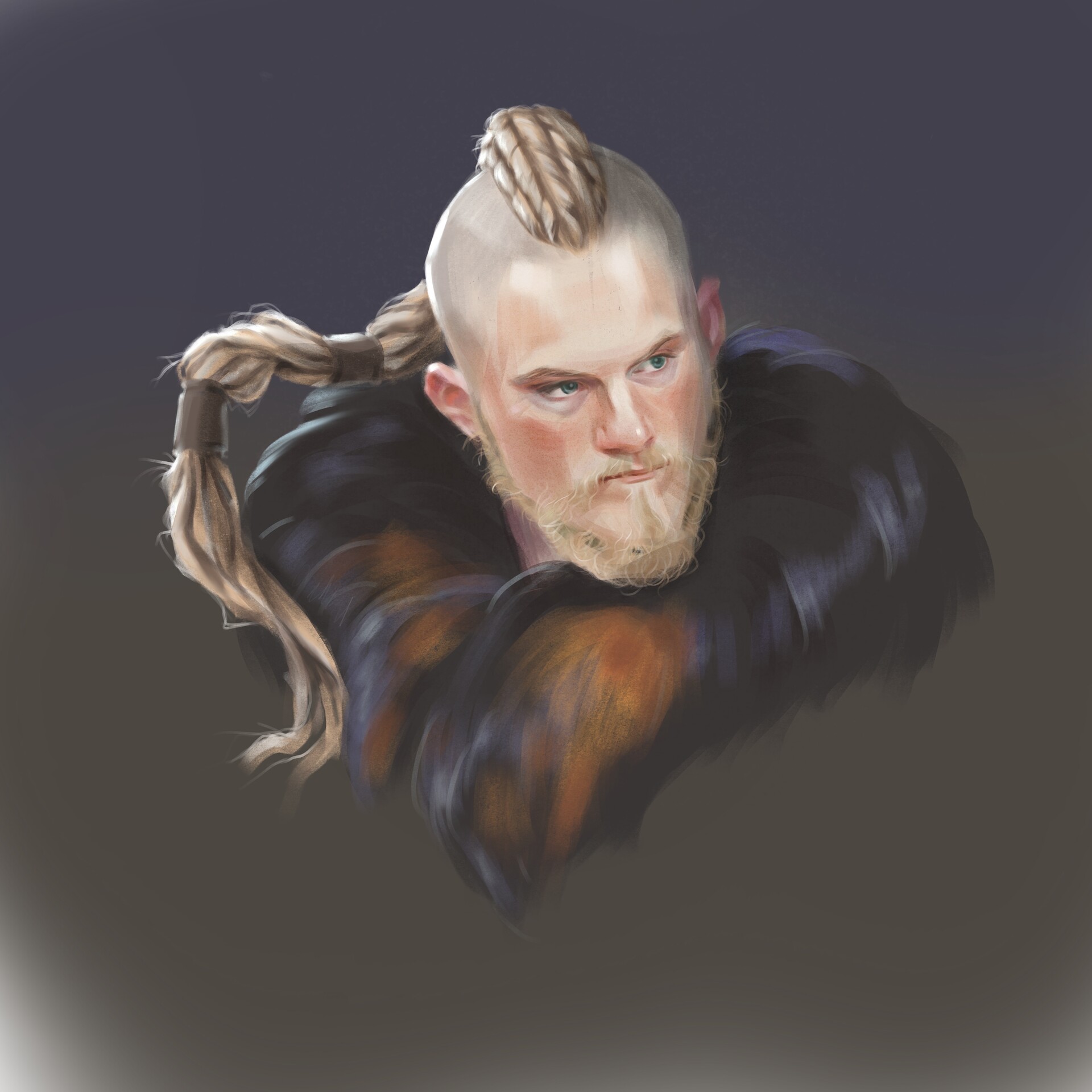 ArtStation - Bjorn. Vikings 2d art