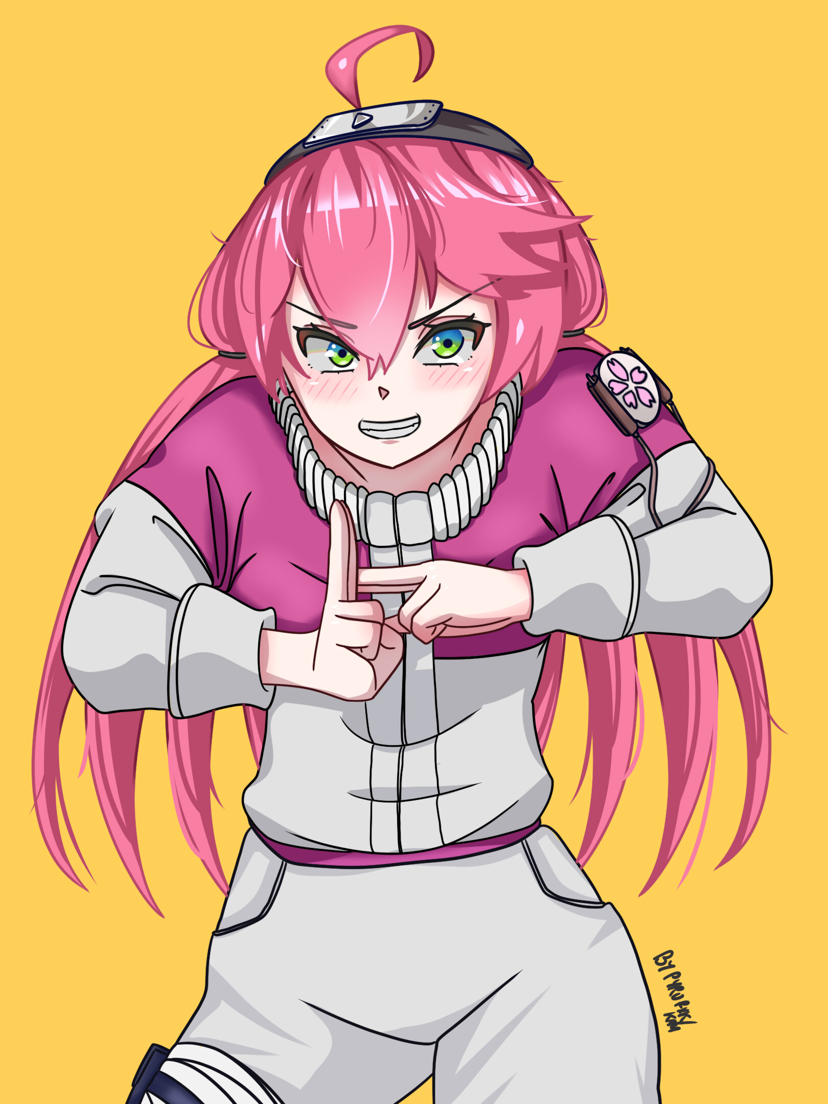 ArtStation - Sakura Miko - Naruto Outfit