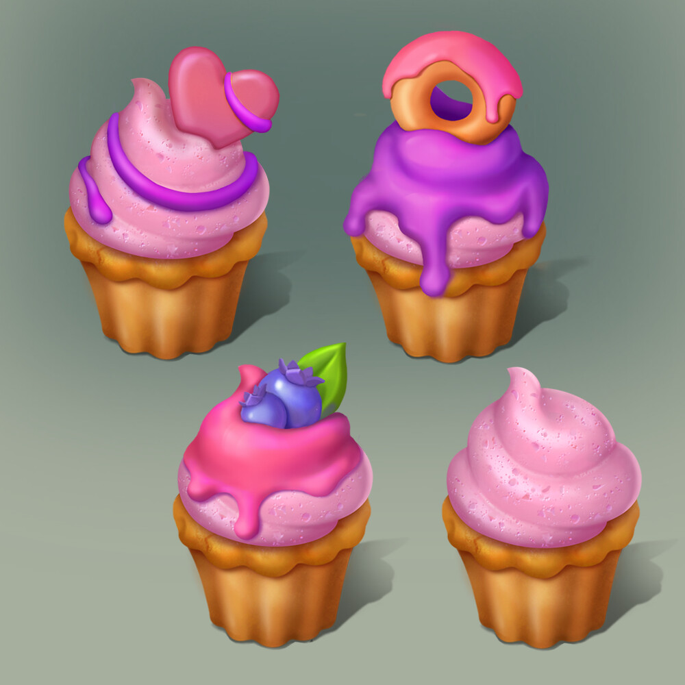 ArtStation - Desert food levels set . Game graphics. 2d art