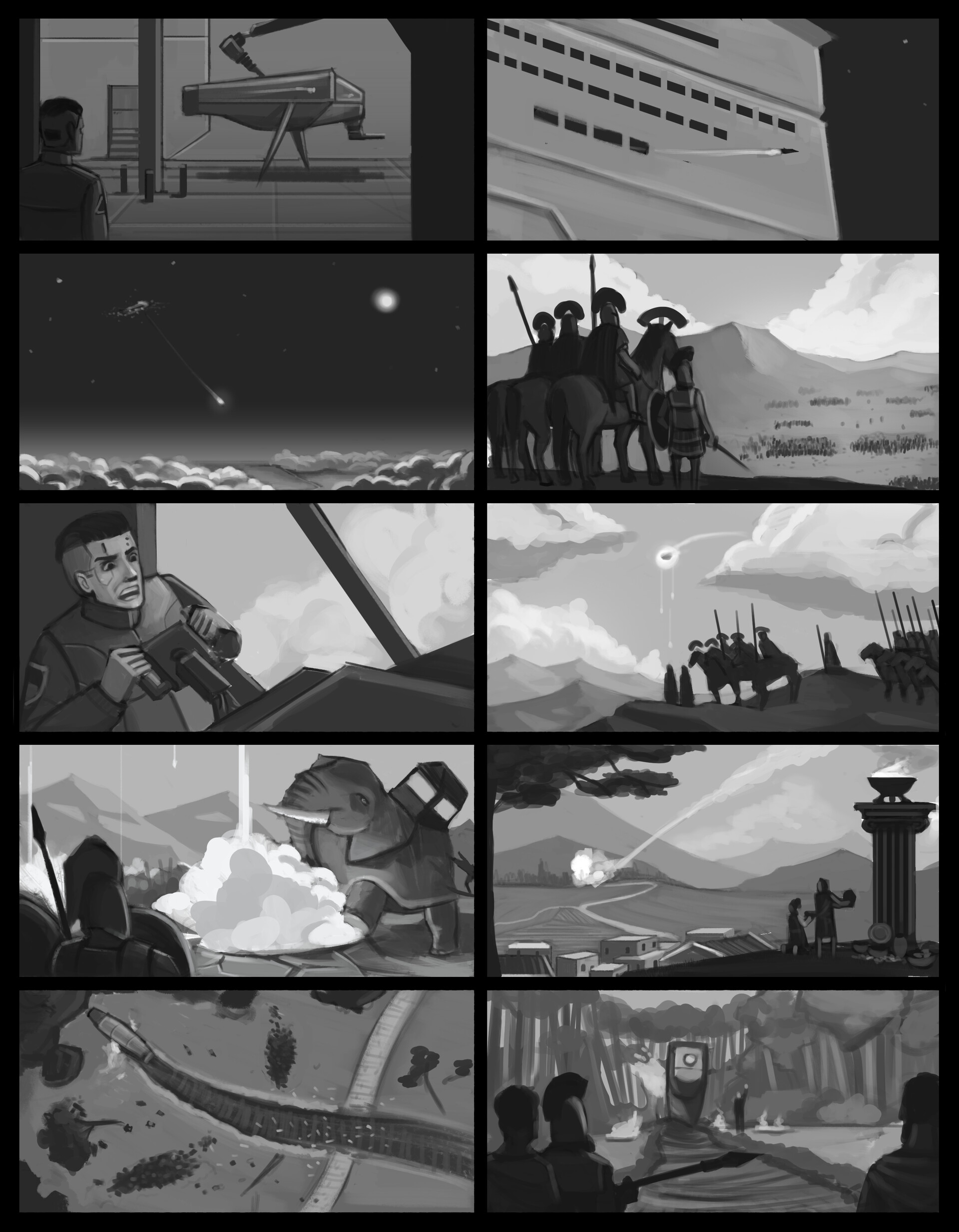 ArtStation - Space Opera Storyboard