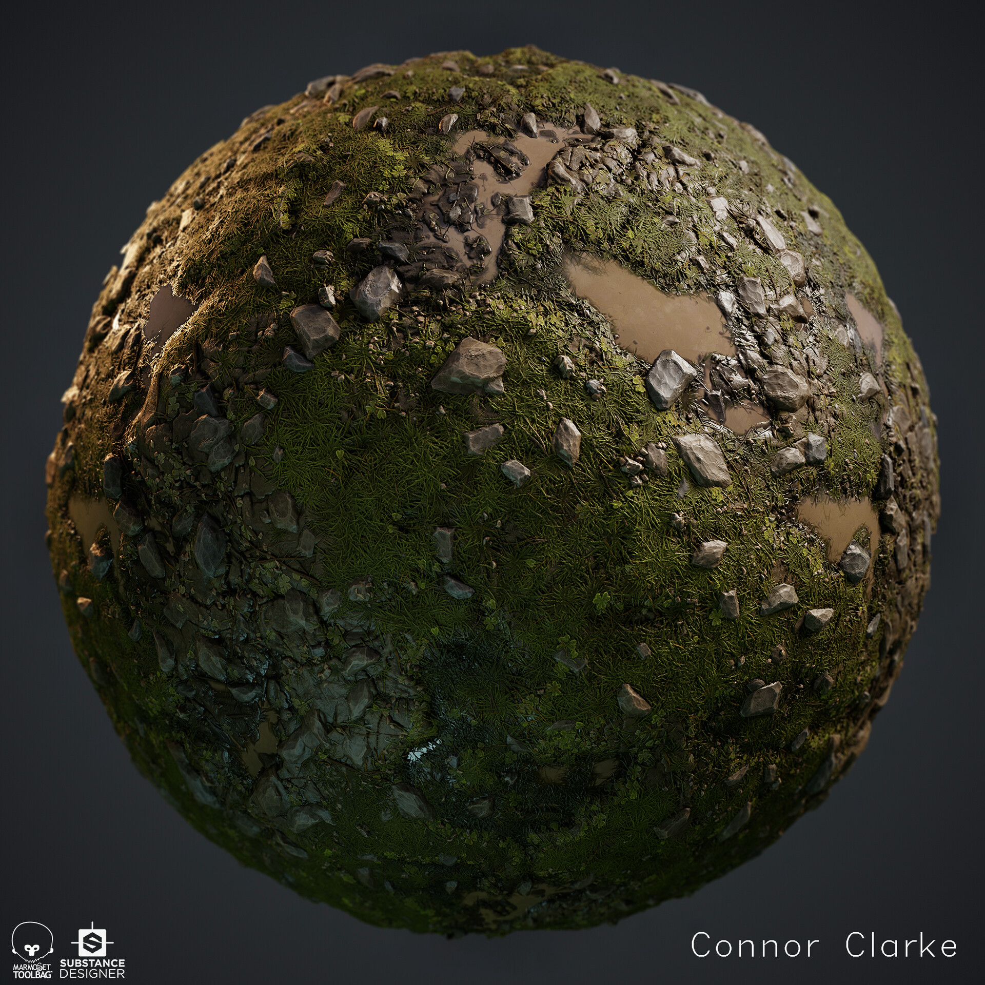 ArtStation - Rocky Grassland Material