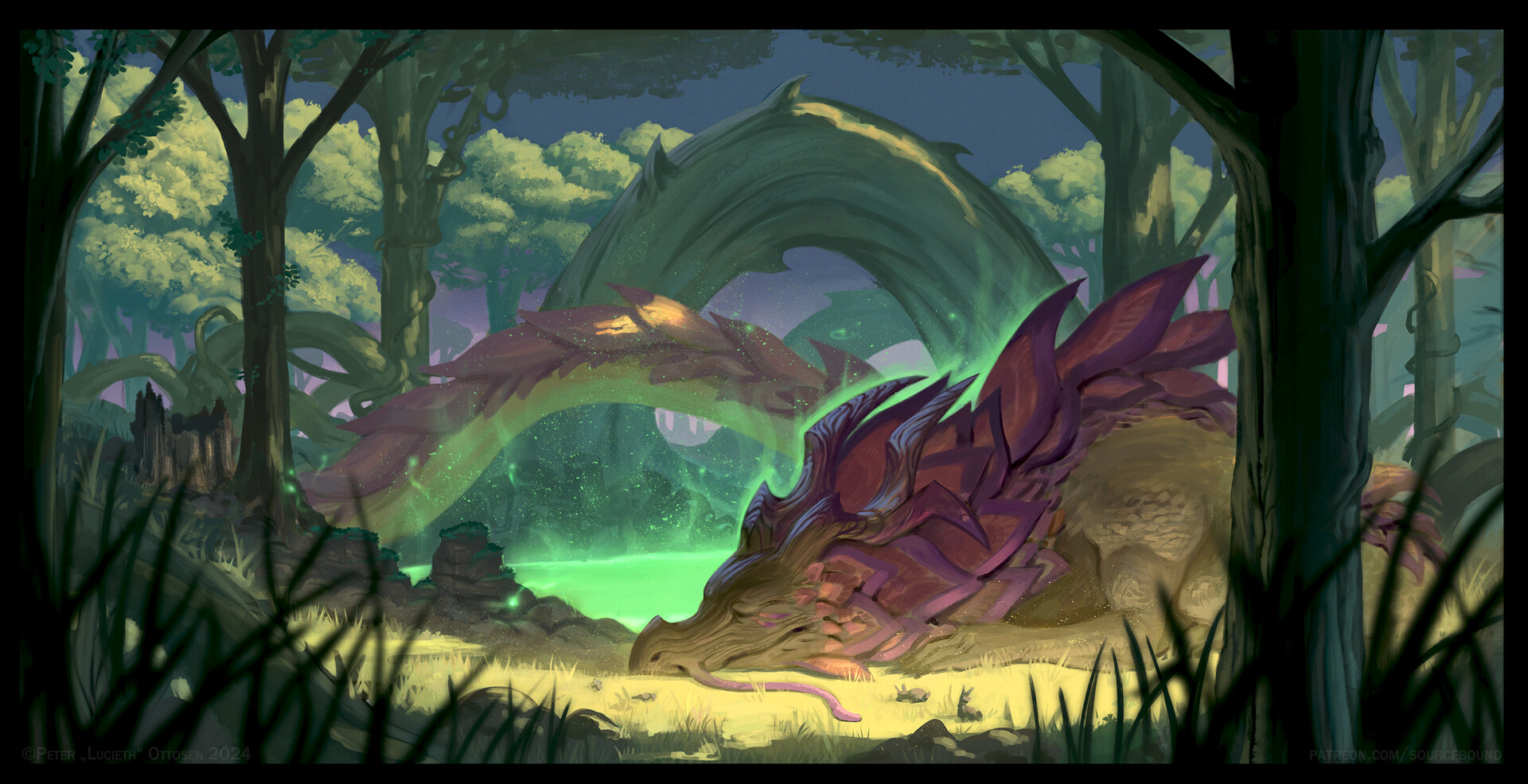 how to draw a dragon guardian