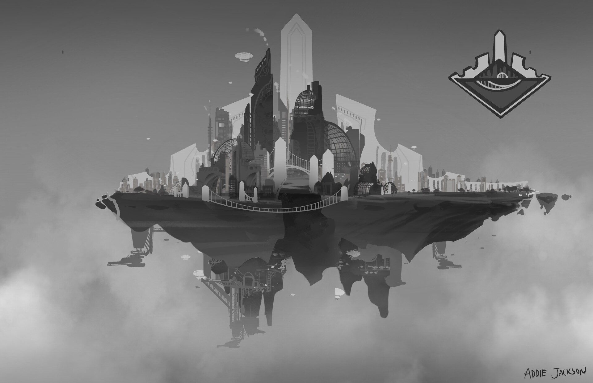 ArtStation - Skyguard Floating City Concepts