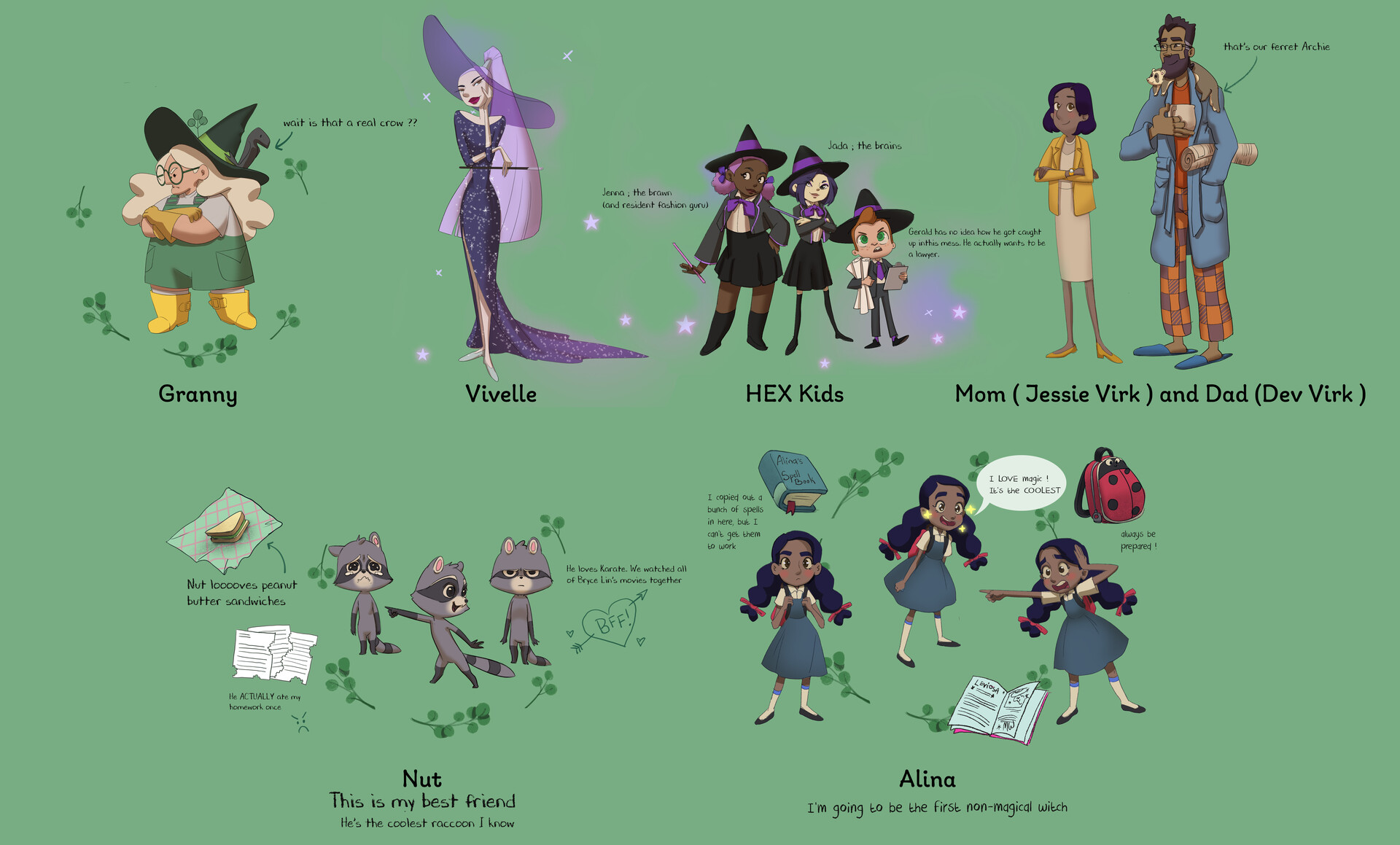 ArtStation - character lineup: Small Magic Pitch