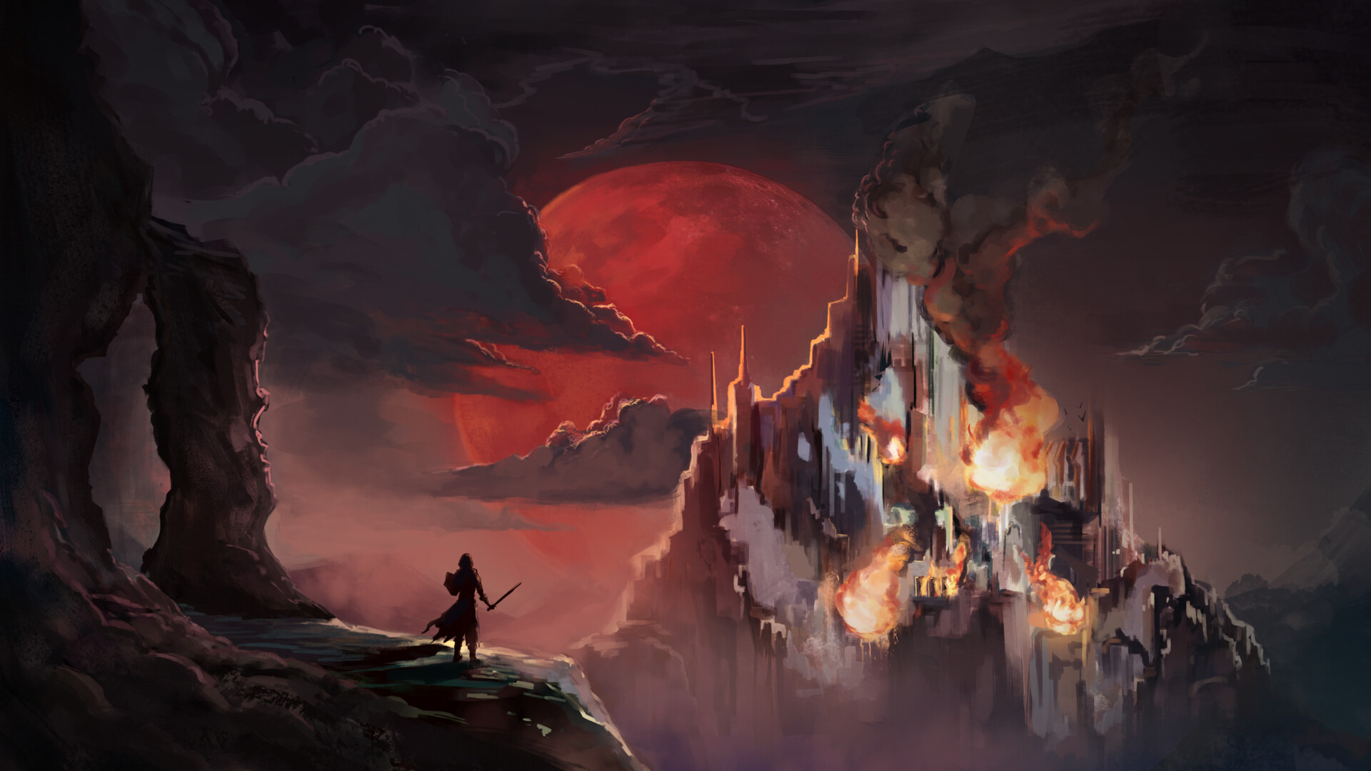 ArtStation - Ferelden: City on fire