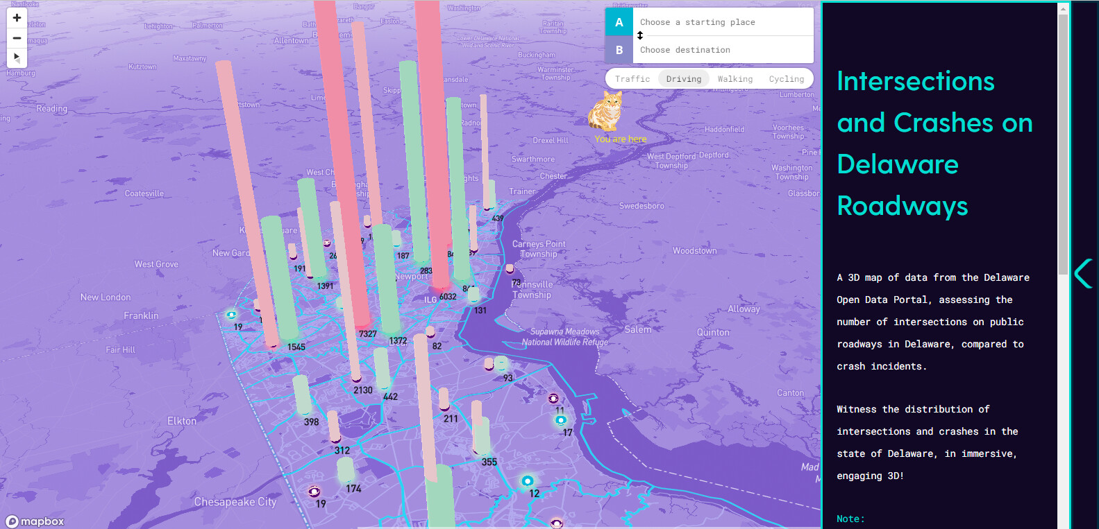 ArtStation - Interactive 3D Map of Traffic Data