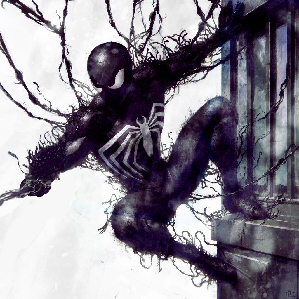 ArtStation - Black Suit Spider-Man