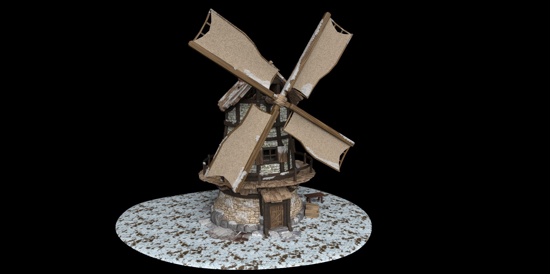 ArtStation - Stylized Windmill