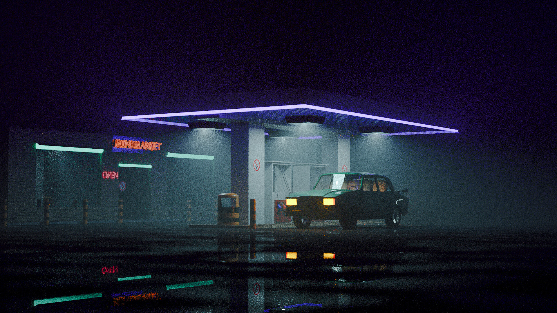 ArtStation - Car in dark refille