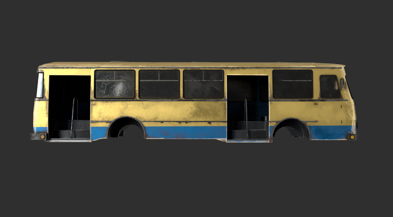 ArtStation - Yellow Bus